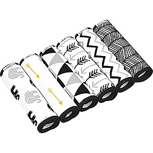 Burp Cloths for Baby Boy & Girl - Ultra Absorbent Burping Rags - Anti Shrink Unisex Burpy Clothes - Super Soft Jersey Cotton, Large 21"x10" - Thick for Newborn Cloth Diapers - 6 Pack