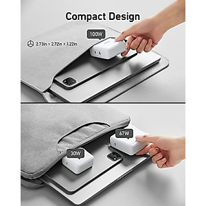 Mac Book Pro Charger, Anker 100W Fast Charger, 2 Port Power Adapter - Compatible With USB C Devices Including MacBook Pro/Air, iPad Pro, iPhone 15/Pro/Pro Max, Google Pixelbook (Cable Not Included)