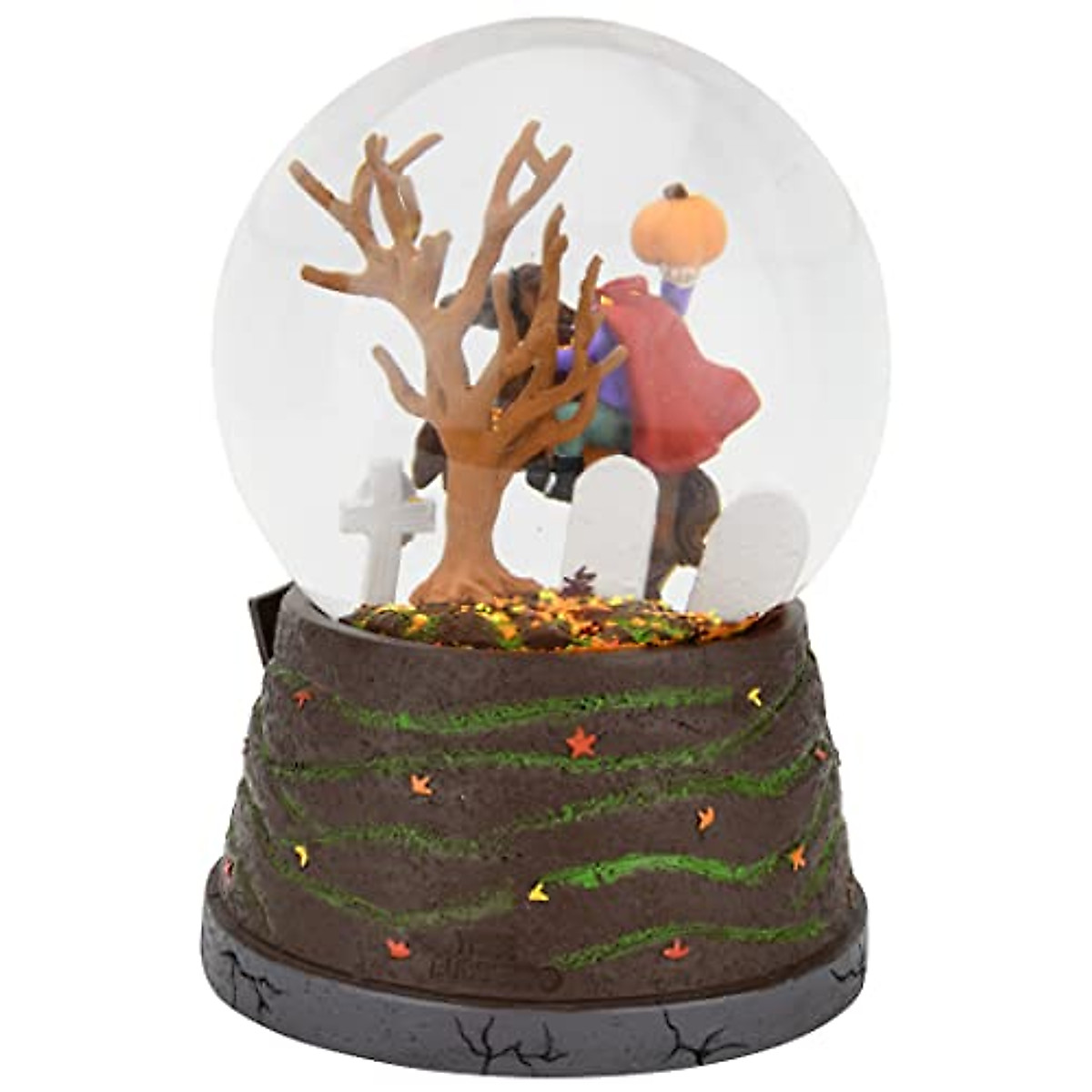 Tree Buddees Sleepy Hollow Fall Themed Headless Horseman Halloween Snow Globe - Large 6.5"