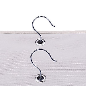 LONGTEAM Hanging Purse Handbag Organizer Homewares Nonwoven 10 Pockets Hanging Closet Storage Bag