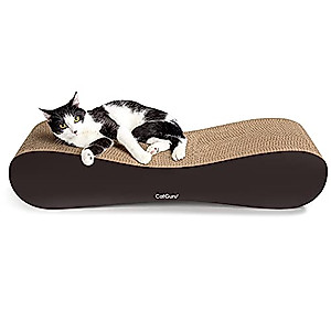 CatGuru Cat Scratcher, Reversible Cat Scratching Pad, Cardboard Cat Scratching Post, Premium Cat Scratch Pad, Durable Cat Scratchers, Cat Scratching Bed, Cat Scratcher Lounge (XXL)