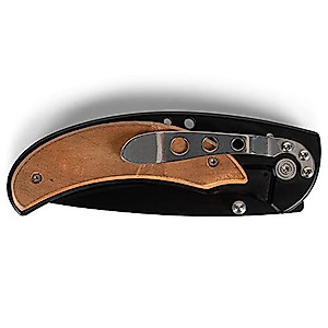 P. Graham Dunn Inspirational Sharp-Edge Metal Finished Christian Pocket Knife - 3 Inch Blade (Strong and Courageous)