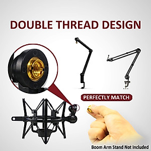 Blue Spark Shock Mount with Pop Filter, Windscreen and Shockmount to Reduce Vibration Noise Matching Mic Boom Arm for Blue Spark SL Microphone by YOUSHARES