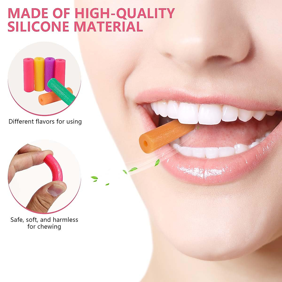 KISEER 48 Pcs Colorful Orthodontic Aligner Chewies for Aligner Chompers Aligner Trays Seaters, 6 Color