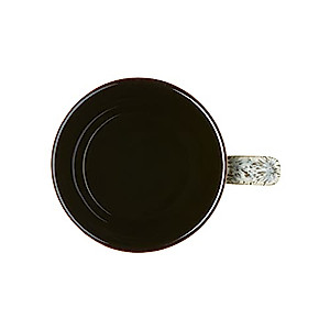 Denby Halo Heritage Mug Set of 2, Black, Grey, 199048280, 390 milliliters