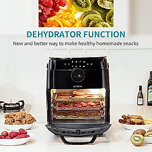 Ultrean Air Fryer oven, 12.5 Quart Airfryer Toaster Oven with Rotisserie,Bake,Dehydrator,Auto Shutoff and 8 Touch Screen Preset, 8 Accessories & 50 Recipes