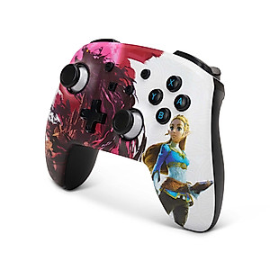 PowerA Enhanced Wireless Controller for Nintendo Switch - Blood Moon Zelda, Nintendo Switch Lite, Gamepad, Game Controller, Bluetooth Controller, Rechargeable - Nintendo Switch