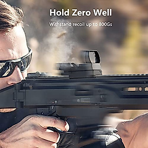 CVLIFE 1X22X33 Red Green Dot Gun Sight Riflescope Reflex Sight for 20mm Rail