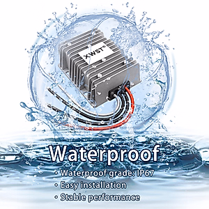 XWST DC 12V 24V Step up to 60V 5A 300W Converter Voltage Converter, 60Volt regulator Waterproof DC/DC Boost Transformer Power Supply (12V 24V to 60V 5A)