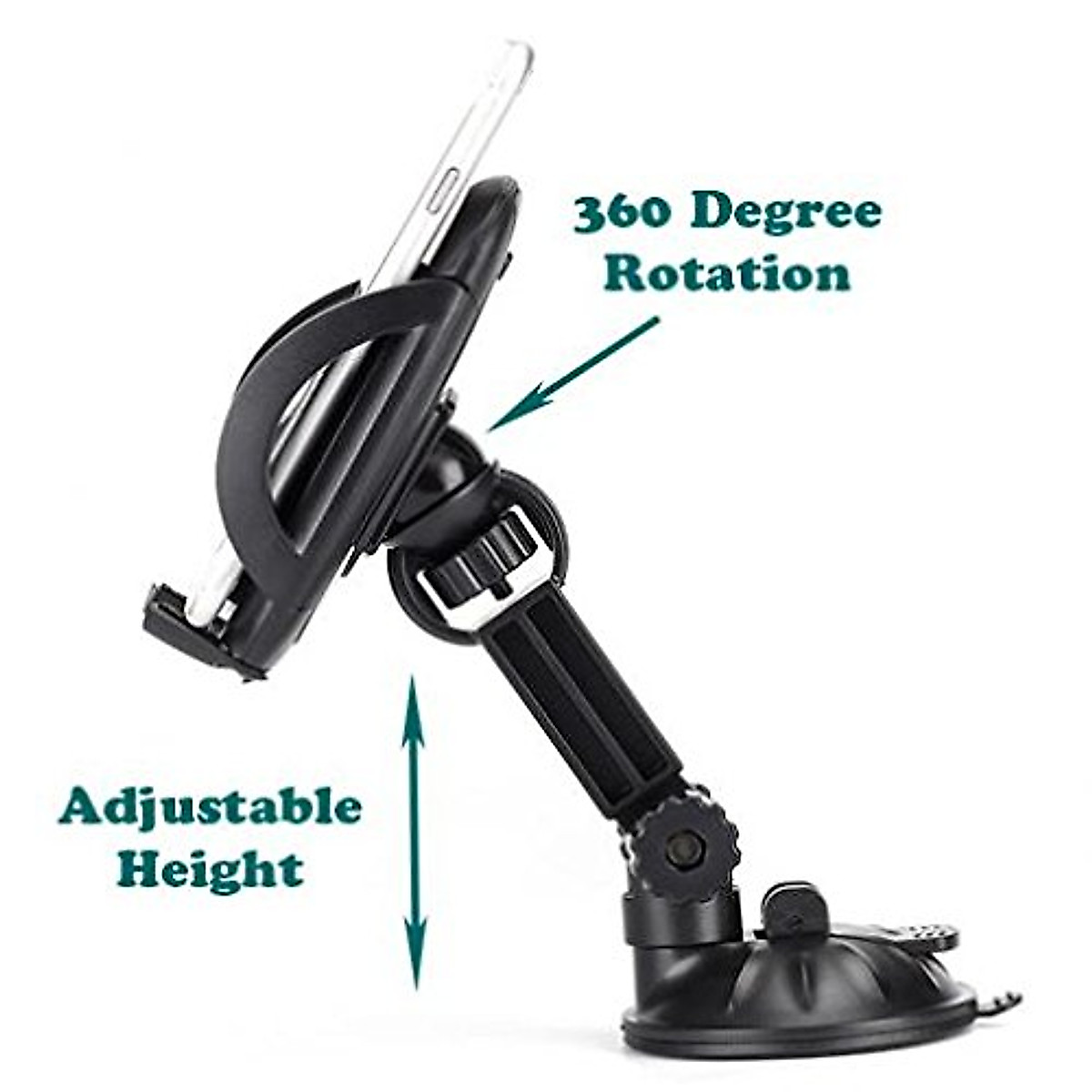 Car Mount Dash Windshield Holder Cradle Swivel Dock Suction Compatible with Samsung Galaxy S20 Plus - Galaxy S20 Ultra - Galaxy S21 - Galaxy S21 FE 5G - Galaxy S21 Plus