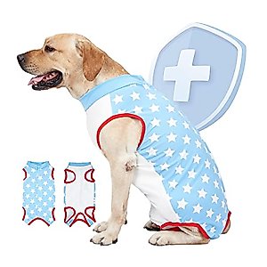 Dog Surgery Recovery Suit, Dog Recovery Suit Female Male Surgical Recovery Shirt Bodysuit Calm Vest for Neutering, Physiological, Weaning, Anti Licking