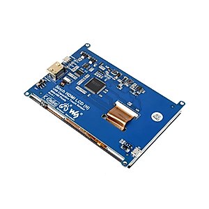 waveshare 5 inch Capacitive Touch Screen TFT LCD Display Toughened Glass Panel 800x480 5inch HDMI H V4 LCD for Raspberry Pi 4B/3B+/3B/Zero/Zero W WH,PC,Support VariousSystems