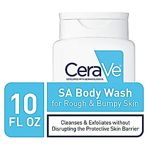 CeraVe Body Wash with Salicylic Acid | 10 Ounce | Fragrance Free Body Wash to Exfoliate Rough and Bumpy Skin | ⭐️ Exclusive