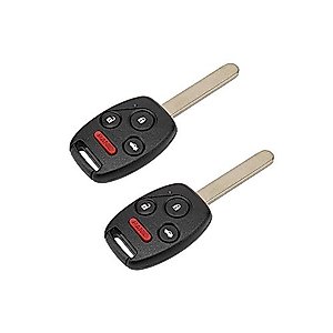 DRIVESTAR Keyless Entry Remote Car Key Fob Replacement for Honda Civic EX EX-L SI Replacement for N5F-S0084A,Use 4 Botton Set of 2