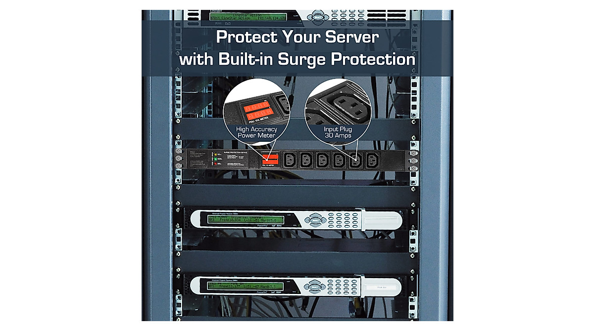 Valiant Power Rack Mount PDU - 240V Surge Protector