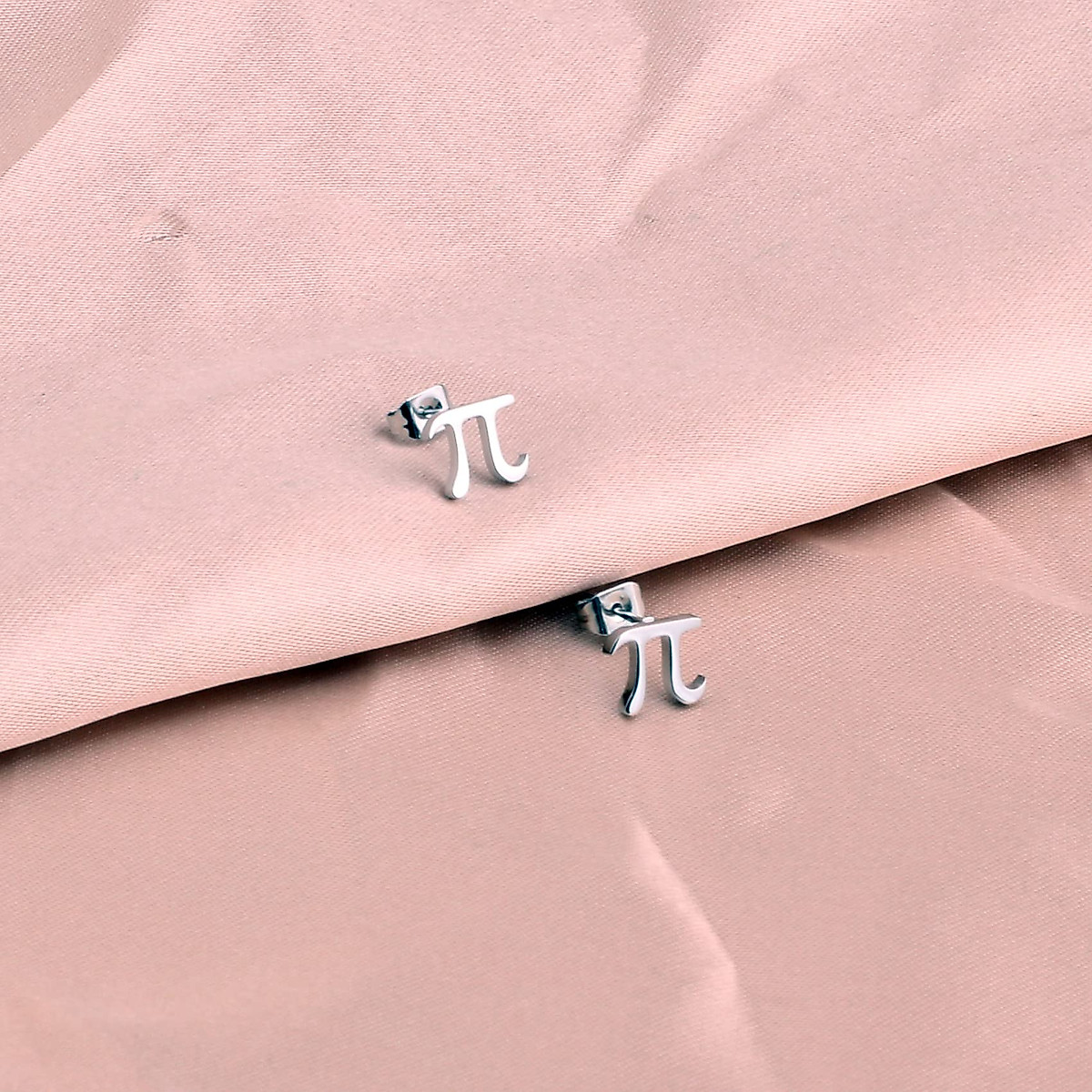 Pi Infinity Symbol Earring Dainty Greek Alphabet Letter Stud Earring (pi stud)