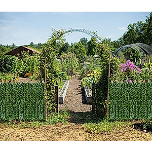 iCover Artificial Ivy Privacy Screen for Fence, 39x118in Strengthened Joint Prevent Leaves Falling Off, Faux Hedge Panels Greenery Vines, Decorative Fence for Outdoor, Garden