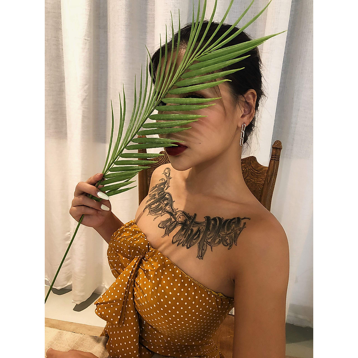 Chain Earrings for Women Solid Silver Dangling Cuban Chains Drop Ear Charms for Women