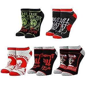 Warner Brothers Horror Icons Men's 13-Pack Crew & Ankle Socks