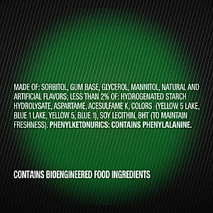 5 Gum Spearmint Rain Sugar Free Chewing Gum Bulk, 15 Stick Box (Pack of 10)