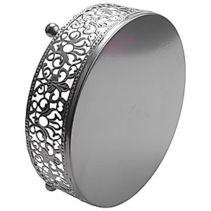 Nvanvmm 3 Pieces Cake Stands Set Round Cupcake Stands Set Iron Wedding Brithday Party Celebration Dessert Display Plates Silver, Gold,silver