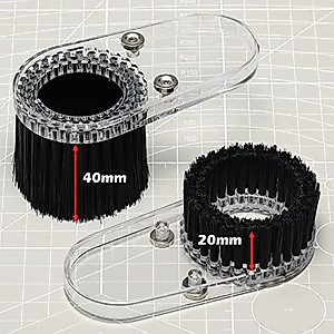 Genmitsu CNC ABS Dust Shoe for CNC Machines with a 52mm Diameter Motor, fits Most 300W-500W Spindle Motors, Hose Adapter Outer Diameter 38mm (1.5″), Transparent