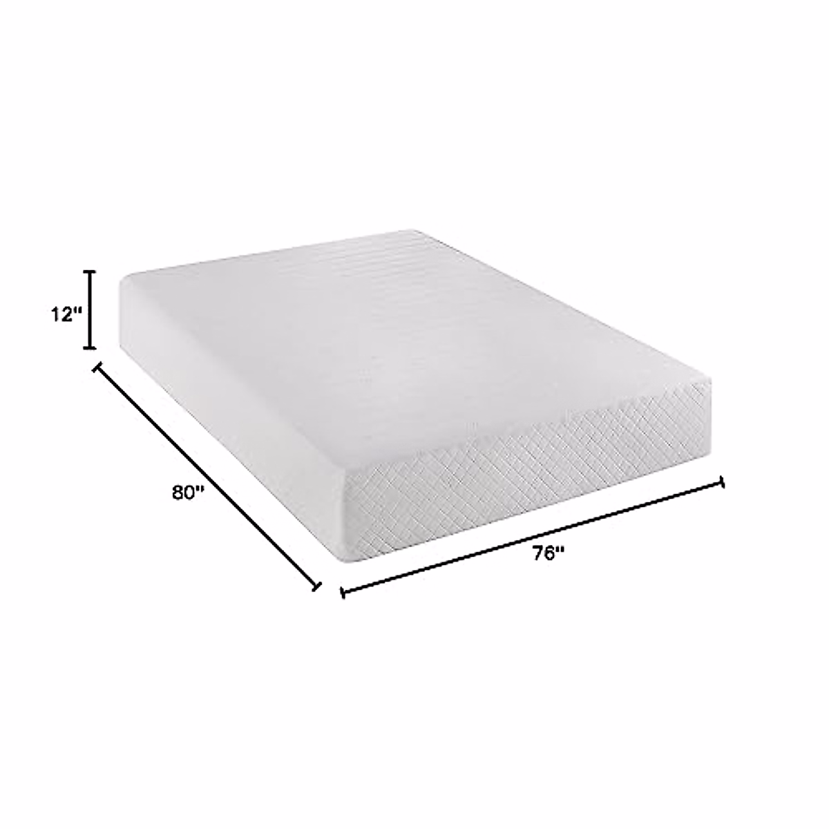 Serta 12-Inch Gel-Memory Foam Mattress With 20-Year Warranty, King