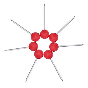 Map Tacks Push Pins Small Size 300 Packs (Red, 1/8 Inch)