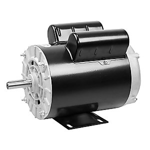 VEVOR 3HP Air Compressor Motor, 230V 15 Amps 3450RPM Electric Motor, 56 Frame 5/8" Keyed Shaft, 1.88" Shaft Length for Air Compressors, CW/CCW Rotation