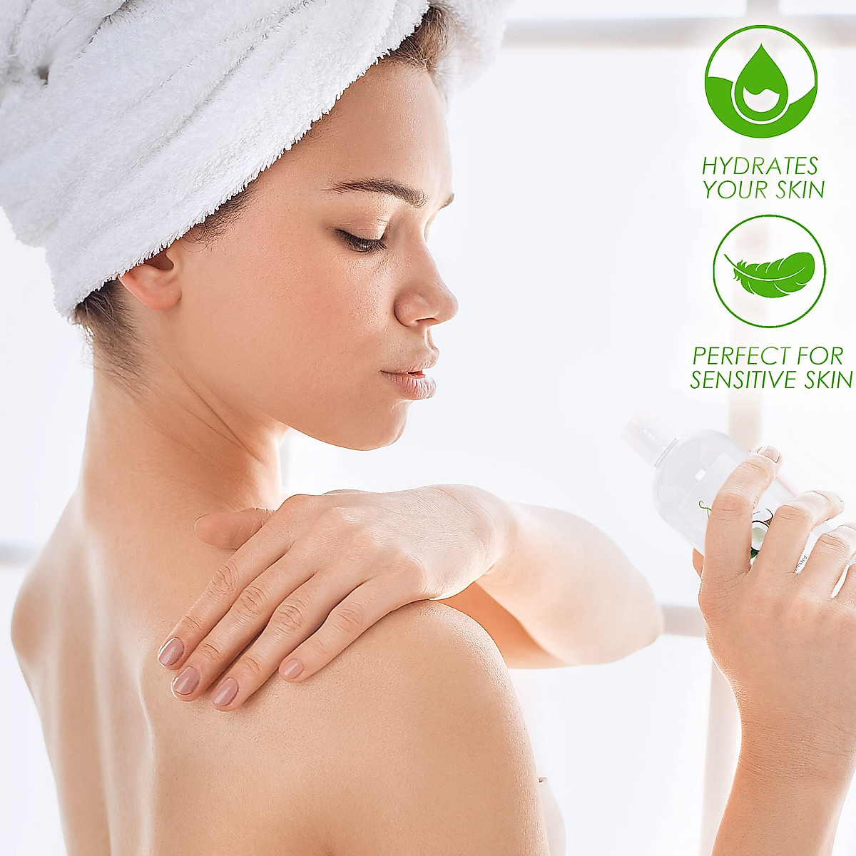 Soapeauty FRACTIONATED COCONUT OIL Cold Pressed Refined | 100% Natural Available in Bulk | Carrier for Essential Oils, Face, Skin, Hair Moisturizer, Soap Making | 32 fl oz