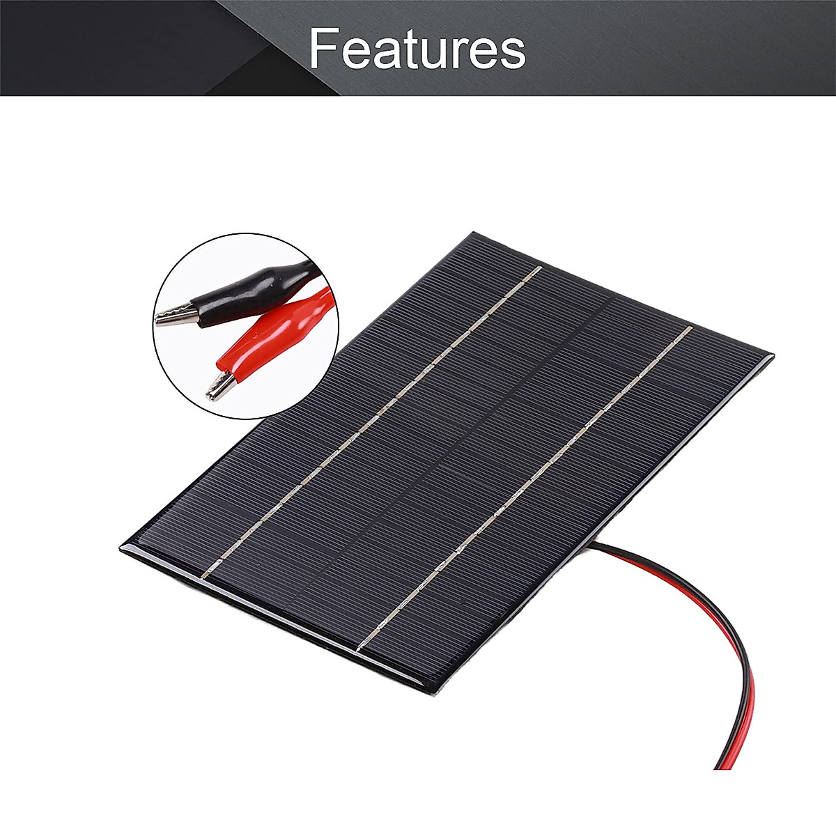 Fielect 18V 4.2W Polycrystalline Mini Solar Panel Module DIY for Light Toys Charger 130x200mm 1Pcs