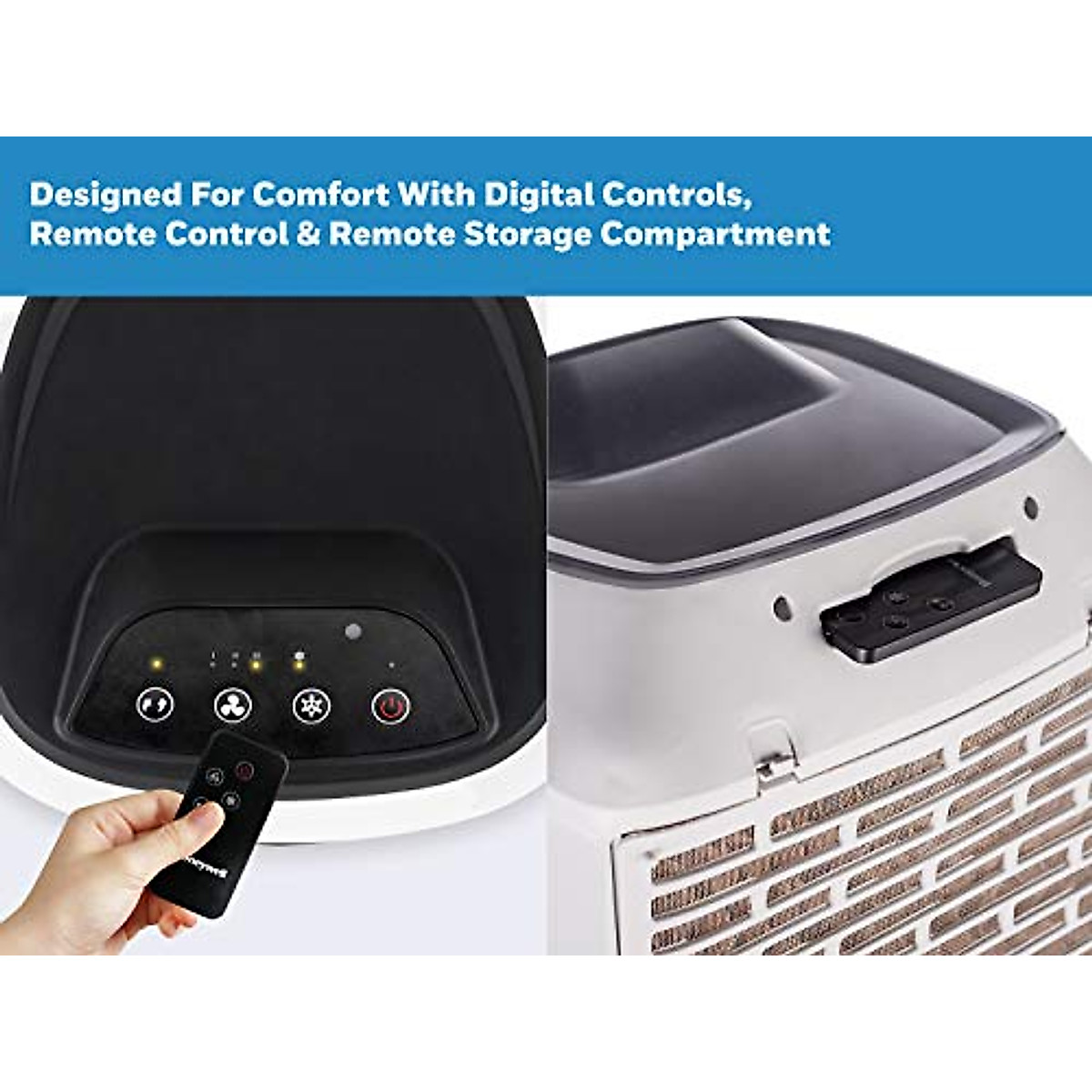 Honeywell 194 CFM Compact Spot Fan & Humidifier, Indoor Portable Evaporative Air Cooler, (White)