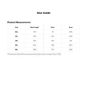 Milumia Pet Cute Cartoon Print Pajamas for Medium Large Dogs Shirts Pet Clothes Outfits Multicolor 3X-Large Plus