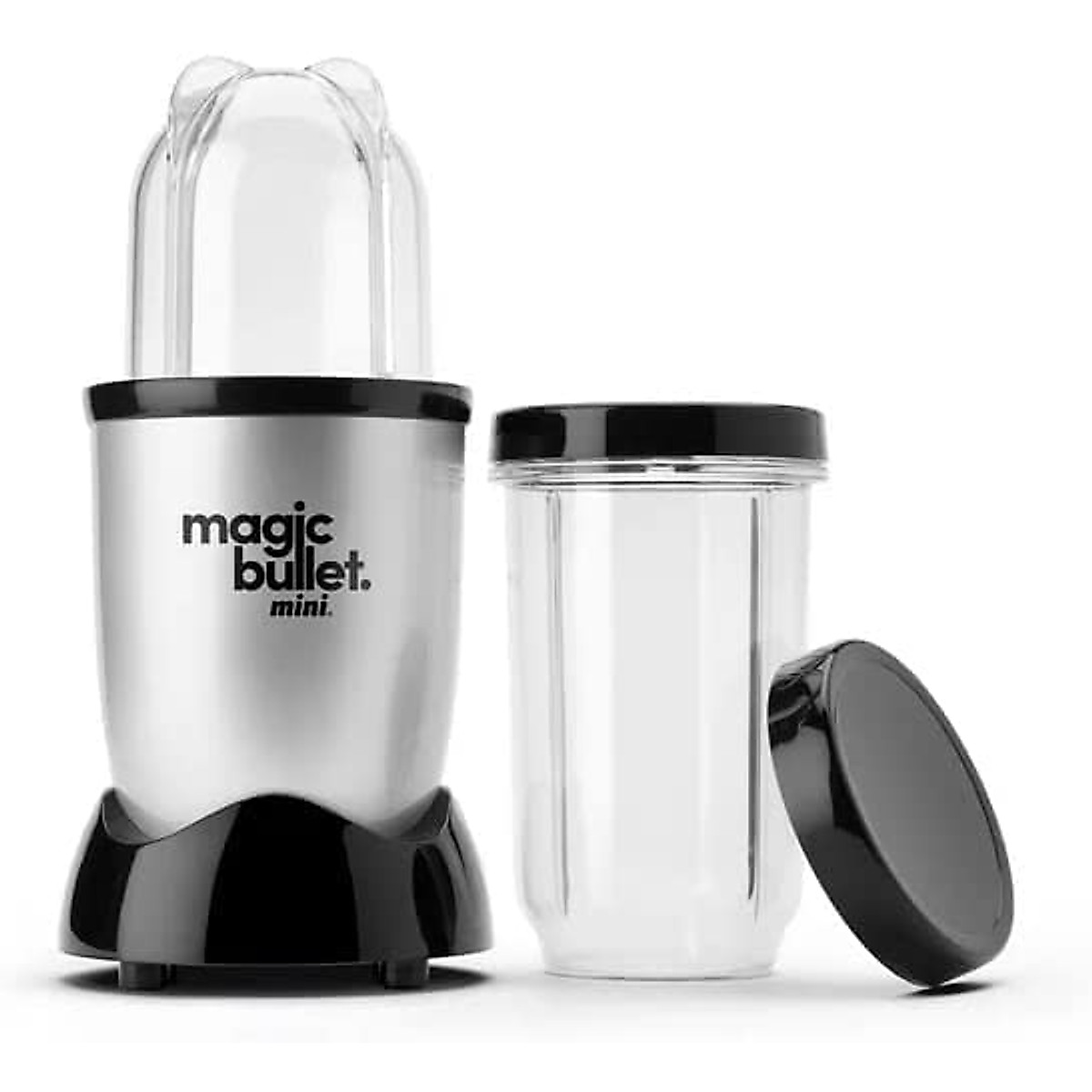 ADEMA MAGIC BULLET Silver/Black Mini Compact Personal Food Blender 14 oz.