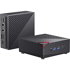 ACEMAGICIAN Dual LAN Mini PC,AMD Ryzen 7 5700U (8C/16T,up to 4.3Ghz) 16GB DDR4 512GB SSD, Mini Computers 4K@60Hz Triple Display Desktop Portable WiFi 6/Bluetooth 5.2