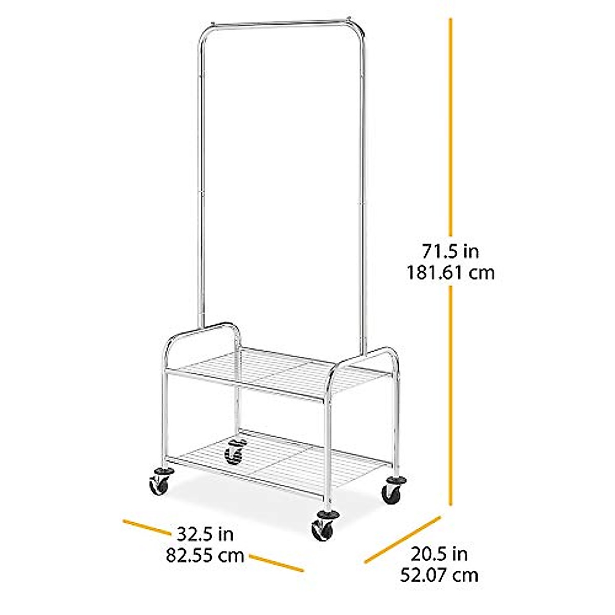 Whitmor Commercial Laundry Butler, Chrome