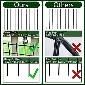 15 Pack No Dig Animal Barrier Fence,24×15 Inch Dog Barrier Fence Digging Underground Decorative Garden Fence Dog Digging Fence Black Perfect for Patio and Garden