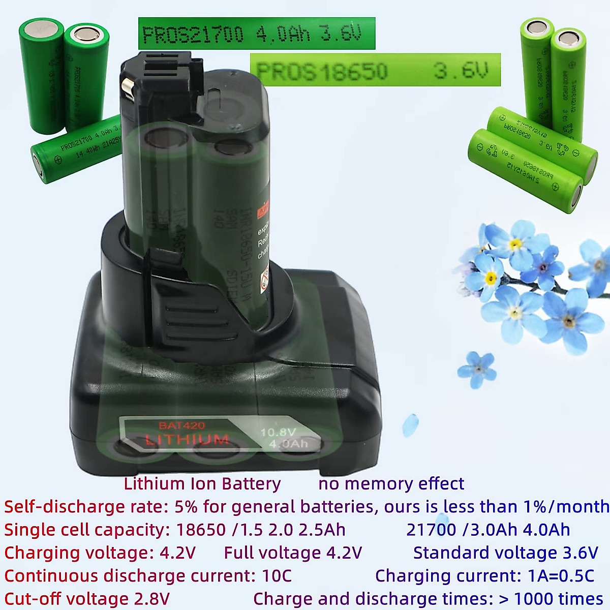 Taurus King Compatible with Bosch 12 Volt Lithium ion Battery 3.0Ah 3000mAh Suitable for 12V Li-ion Electrical Tools Replaceable Batteries