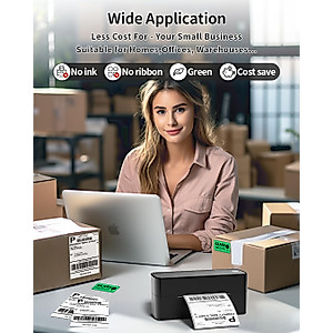 Phomemo Bluetooth Thermal Shipping Label Printer, Wireless 4x6 Shipping Label Printer for Shipping Packages, Support Android, iPhone and Windows, Widely Used for Amazon, Ebay, Shopify, USPS, FedEx