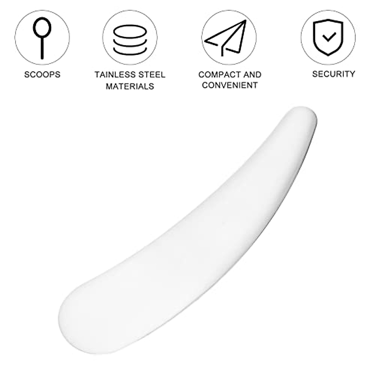 Healifty Mini Metal Cosmetic Spatulas Cream Spoon Practical Cosmetics Dig Scoop Cosmetics Spoon for Mixing and Sampling Makeup Cosmetic Beauty Tools