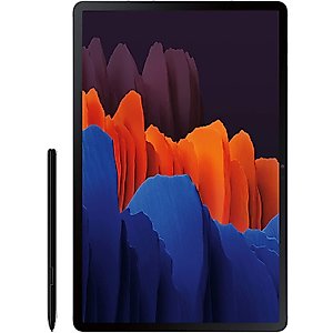 Samsung 12.4" Galaxy Tab S7+ 128GB Tablet with S Pen, Wi-Fi Only, Mystic Black (SM-T970NZKYXAR) (Renewed)