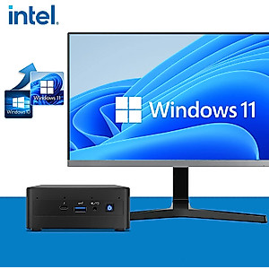 Intel NUC NUC11PAHi7 Mini PC/HTPC,Mini Computer,Windows 11，Four-Core i7 - Up to 4.7 GHz Turbo,NVMe SSD DDR4RAM,WiFi 6,BT 5.0 Thunderbolt 3,8K Support,Quadruple Monitor Capable(32GB RAM+1TB)