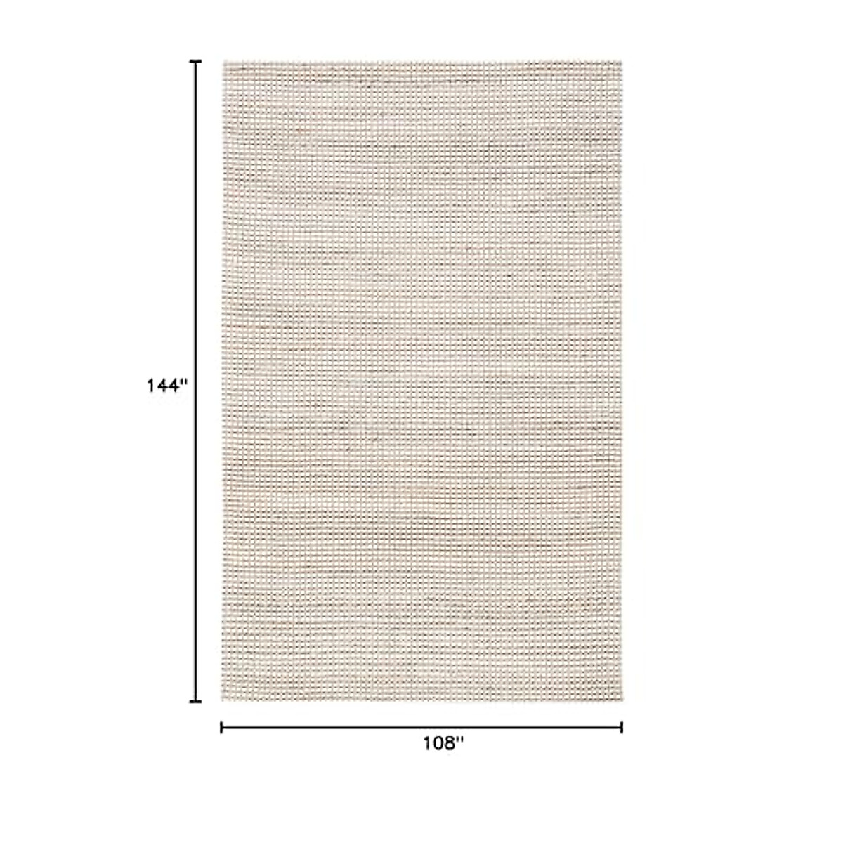 SAFAVIEH Natural Fiber Collection Area Rug - 9' x 12', Natural & Ivory, Handmade Farmhouse Jute & Wool, Ideal for High Traffic Areas in Living Room, Bedroom (NFB553A)