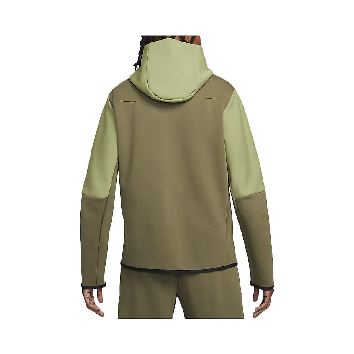 Nike Sportswear Alligator/Medium Olive/Black Tech Fleece Full-Zip Hoodie - XS