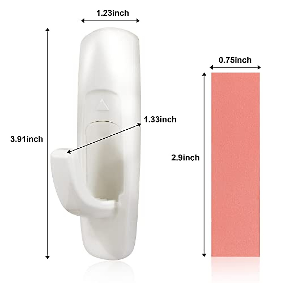 NeatEasy Large Utility Hooks, 16-Hooks, 22-Strips, Organize Damage-Free, 5lbs(Max) Wall Hooks, Waterproof Hooks for Hanging, Adhesive Hooks, Wall Hook