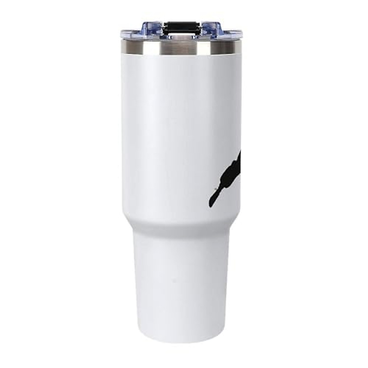 Karate Fighter Insulated Tumbler with Lid And Straw Stainless Steel Travel Coffee Mug 40oz Light Rose Red-style