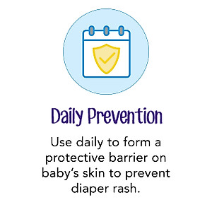 Desitin Daily Defense Baby Diaper Rash Cream with 13% Zinc Oxide Barrier Cream to Treat, Relieve & Prevent Diaper Rash, Hypoallergenic, Dye-, Phthalate- & Paraben-Free, 4 oz