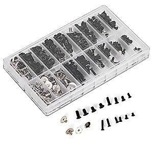 Computer Screws Kit Alloy Steel Micro Cross Screw Assortment Set M2 M2.5 M3 Fasteners,360Pcs