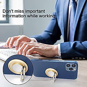 3 Pack Ultra Thin Cell Phone Ring Holder Finger Kickstand, 360 Rotation Finger Stand Grip Loop, Compatible with iPhone and All Android Phone(Rose Gold, Gold, Black)