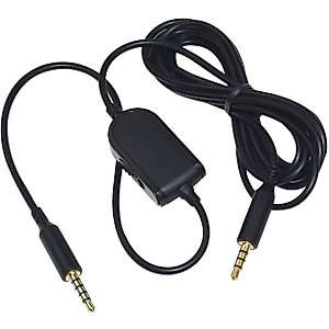 Muigiwimeiso A40 Cord Talkback Chat Inline Mute Cable Compatible with Astro A40 A10 Gaming Headsets Replacemnt Cord, Compatible with Xbox One PS4 Smartphone Headphone Audio Extension Cable